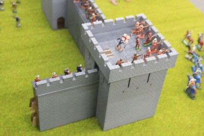 laser cut model kit 1/72 20mm castle tower turret medieval corner ...