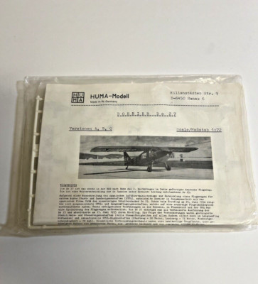 Huma Dornier DO 27 Resin Plastic Model Aircraft Kit 1:72 Scale COMPLETE ...
