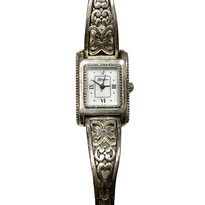 Brighton Hamilton Watch Silver Plated Butterfly Filigree Bracelet ...