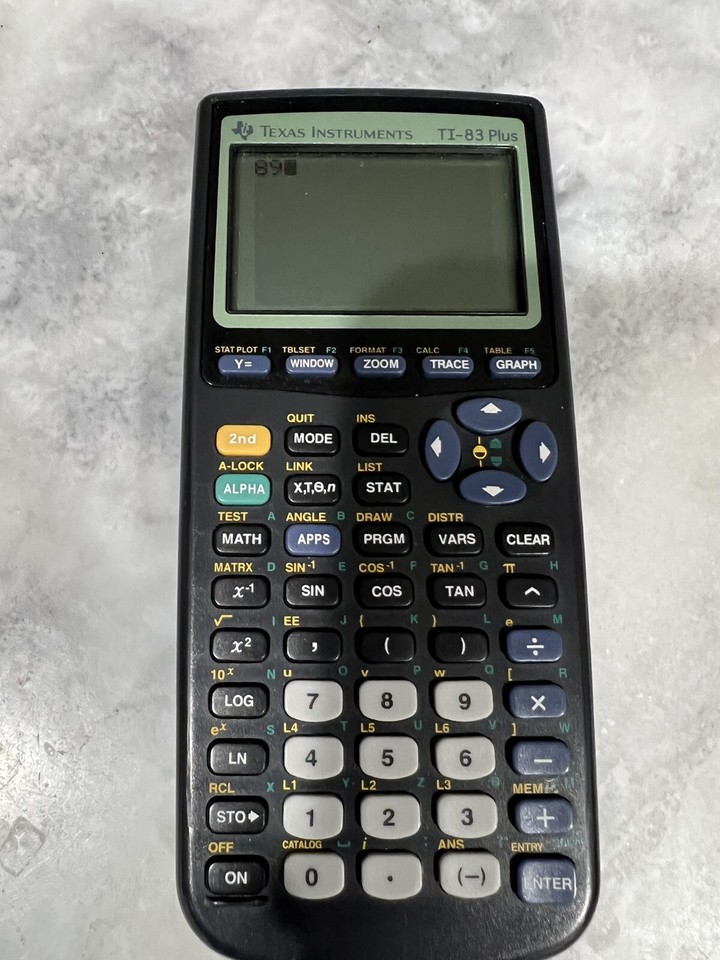 Texas Instruments TI-83 Plus Graphing Calculator - Tested and Working ...