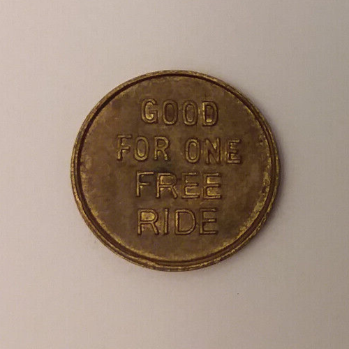 Larry's Show Good For One Free Ride Trade Token 19mm | eBay