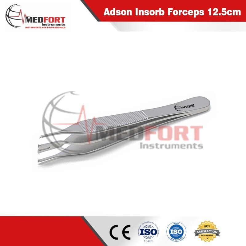 Adson Insorb Forceps 12.5cm Double Point Plastic Surgical instruments ...