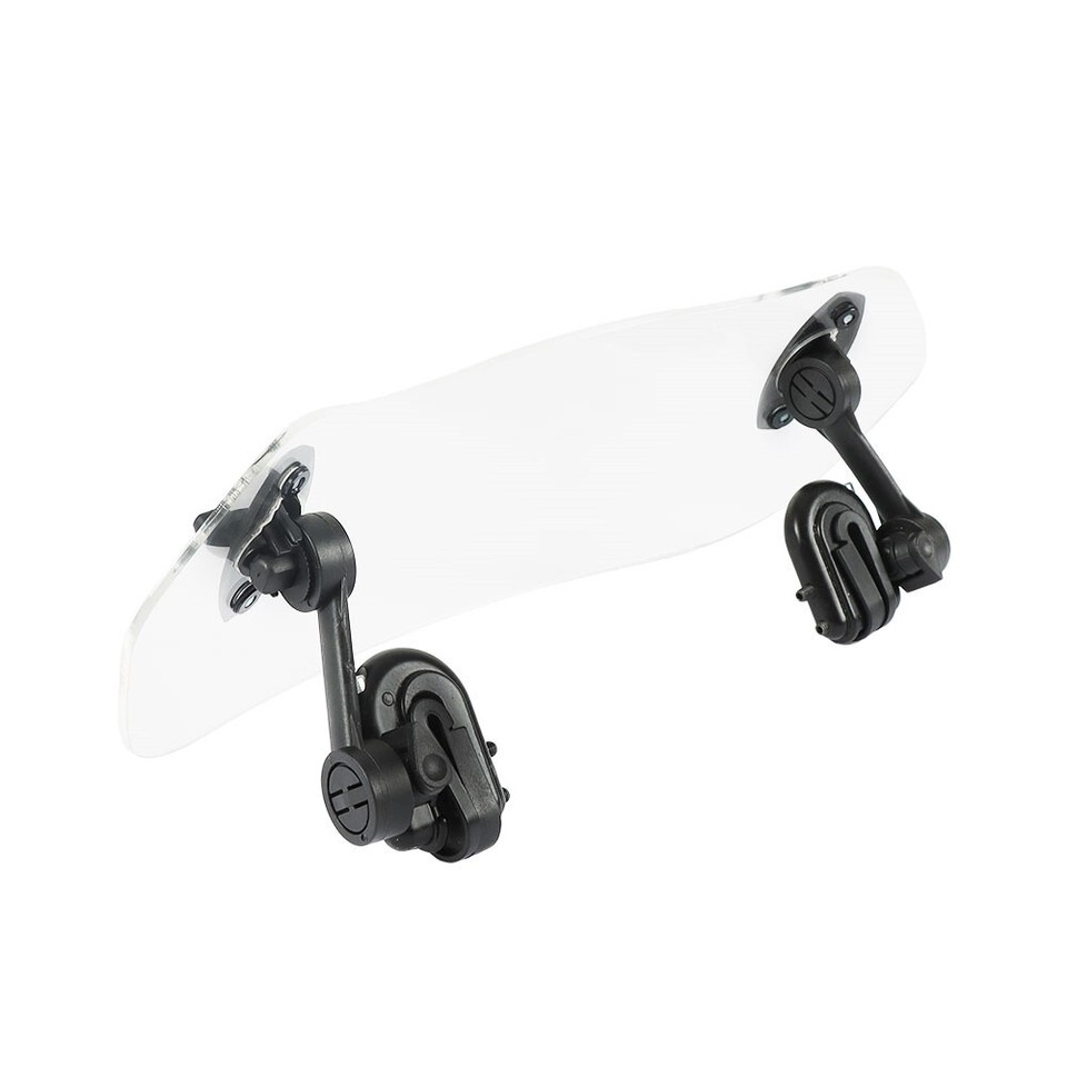 Motorcycle Adjustable Clip-on Windscreen Extender Windshield Extension ...