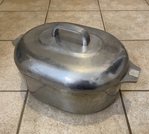 Vintage Magnalite GHC 8QT / 7.5L Aluminum Oval Dutch Roaster With Lid ...