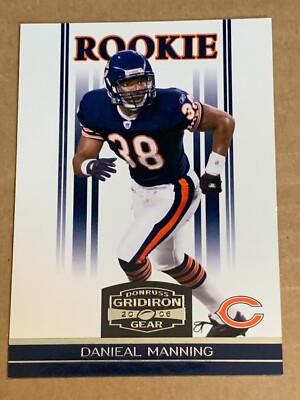 2006 Donruss Gridiron Gear RETAIL Rookie Danieal Manning SP #d/599 ...