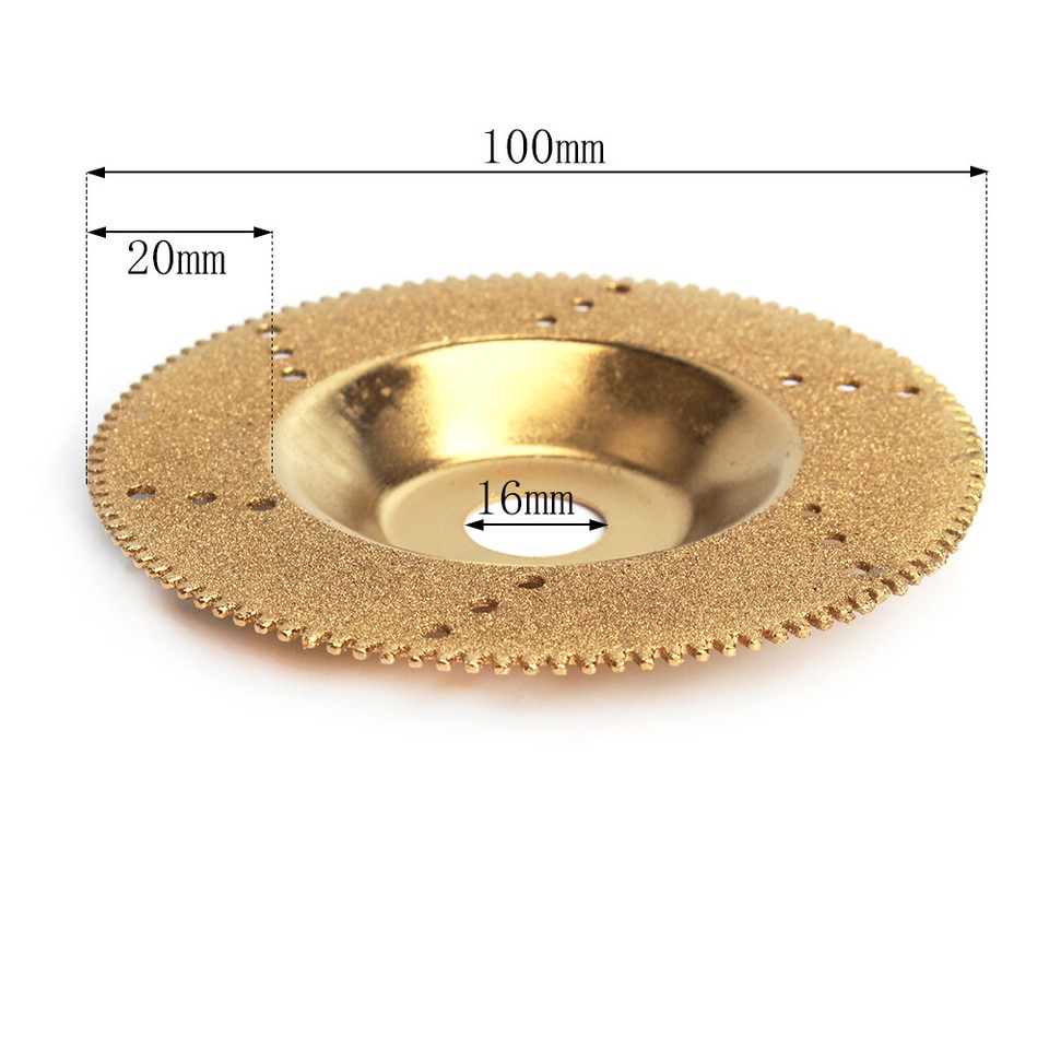 4" Brazed Diamond Grinding Wheel Angle Grinder Cutting Disc For Stone ...