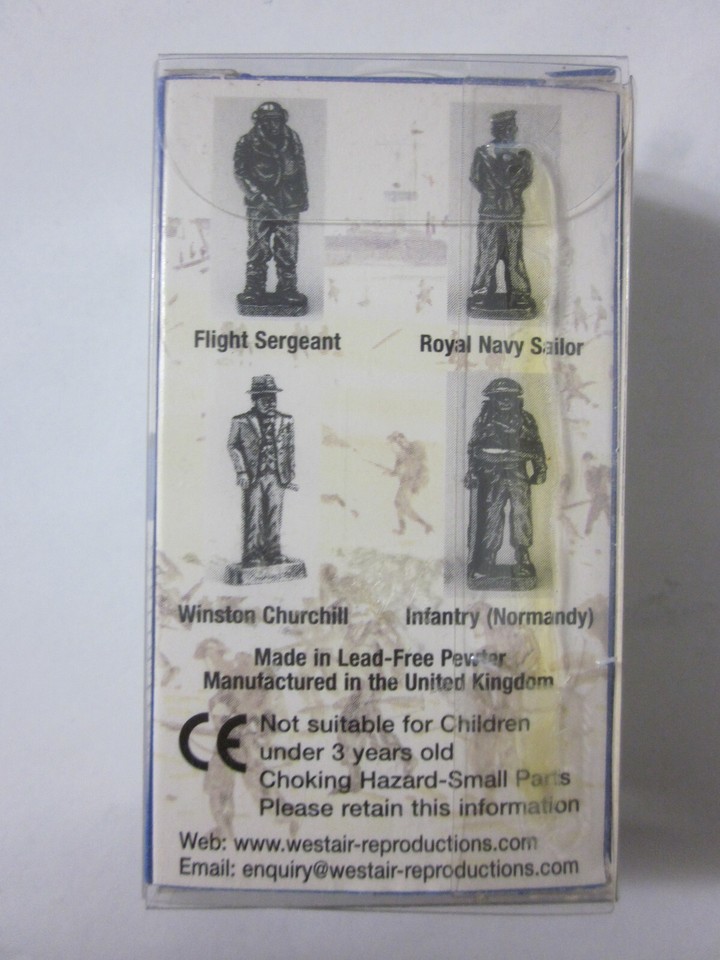 AC WESTAIR BRITAIN AT WAR WINSTON CHURCHILL FIGURE Pewter England UK ...