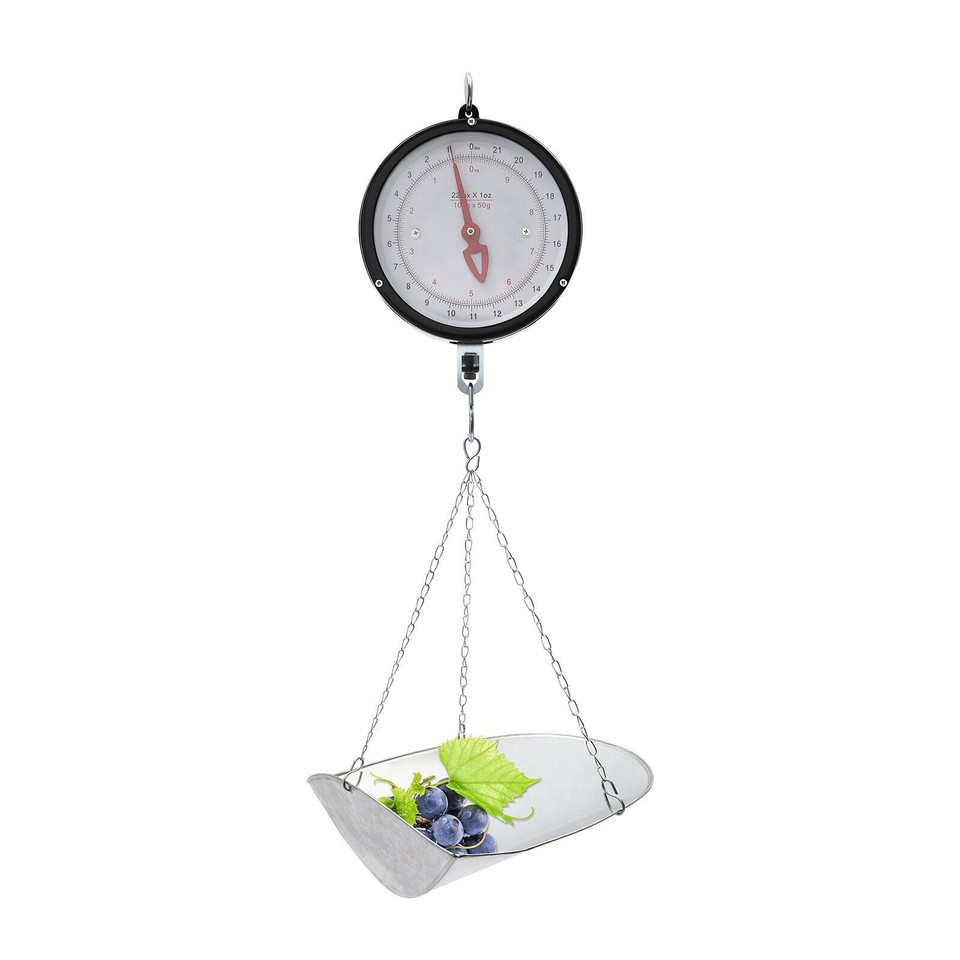 Double-sided Dial Hanging Scale 10kg/22lbs Circular Supermarkets ...
