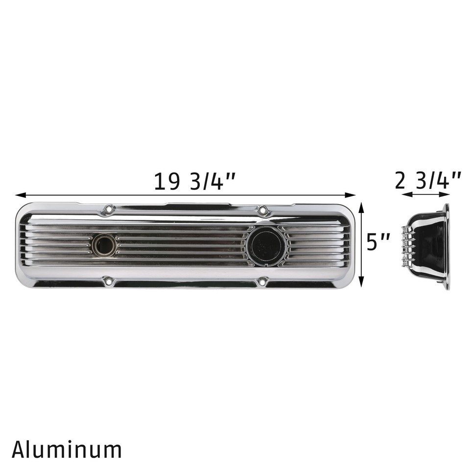 L82 / LT1 Style Chromed Aluminum Valve Covers For 1969-1982 Corvette | eBay