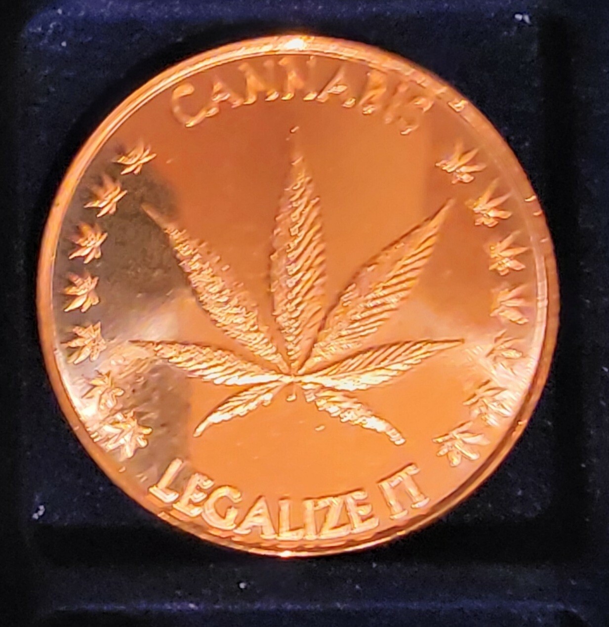 Cannabis Legalize It 1 AVDP Ounce Pure Copper Round BU Lot of 10 | eBay