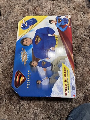 Year 2006 DC Electronic SUPERMAN INFLATO-SUIT Costume with Fan and Cape ...