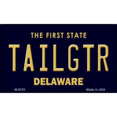 Tailgtr Delaware State License Plate Tag Magnet M-6705 | eBay