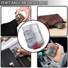 Travel Pill Case Pocket Pharmacy Portable Small Organizer Weekly Box ZS ...