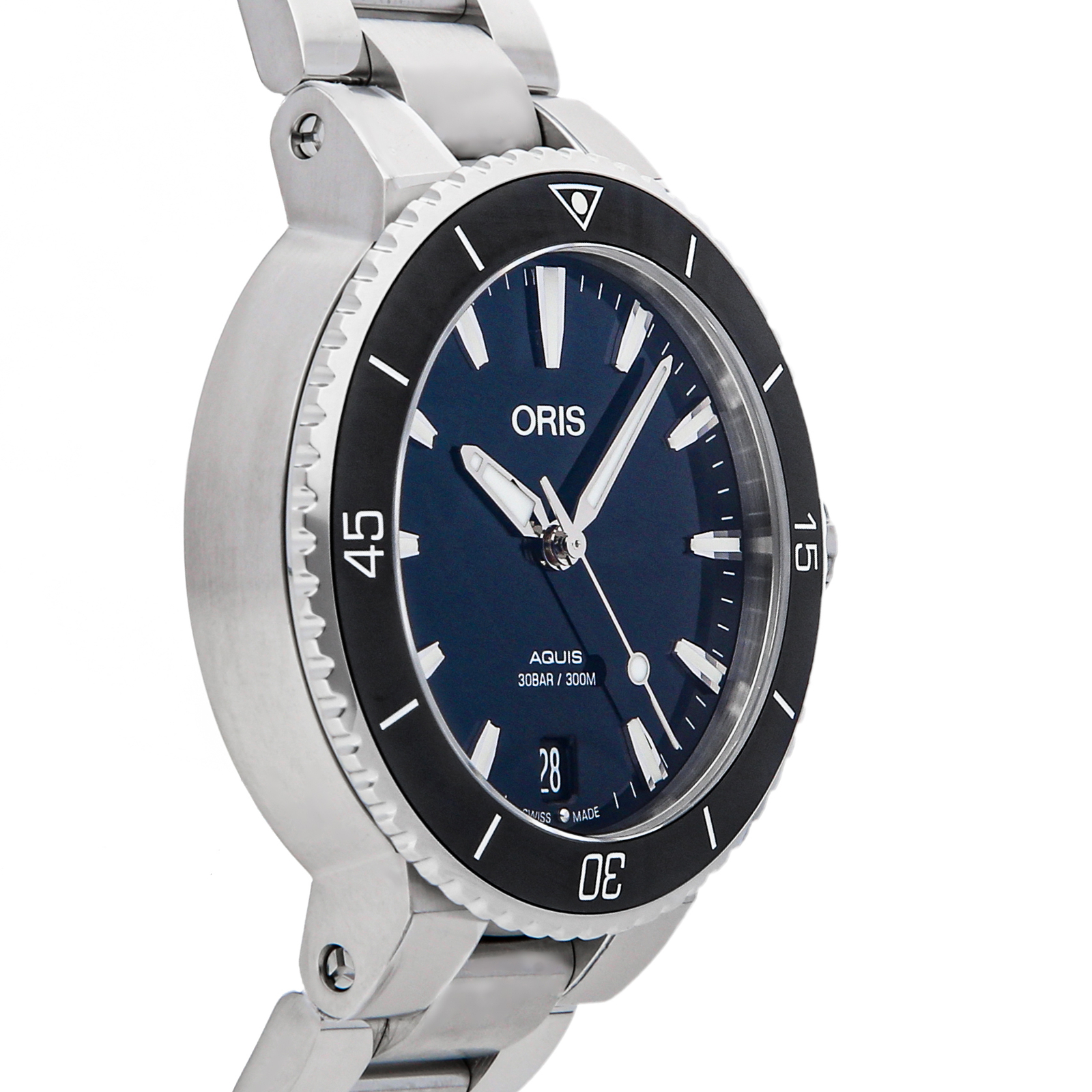 Oris Aquis blaues Zifferblatt Damenuhr - 01 733 7731 4135-07 8 18 05P ...