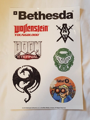 Fallout / Wolfenstein / Doom - Aufklebersammlung - Bethesda | eBay.de
