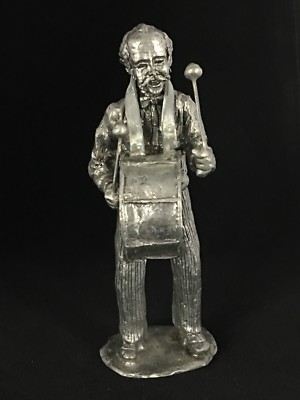 Rare Vintage Hand Signed Michael Ricker PEWTER Statue 1983 Old-Timer ...