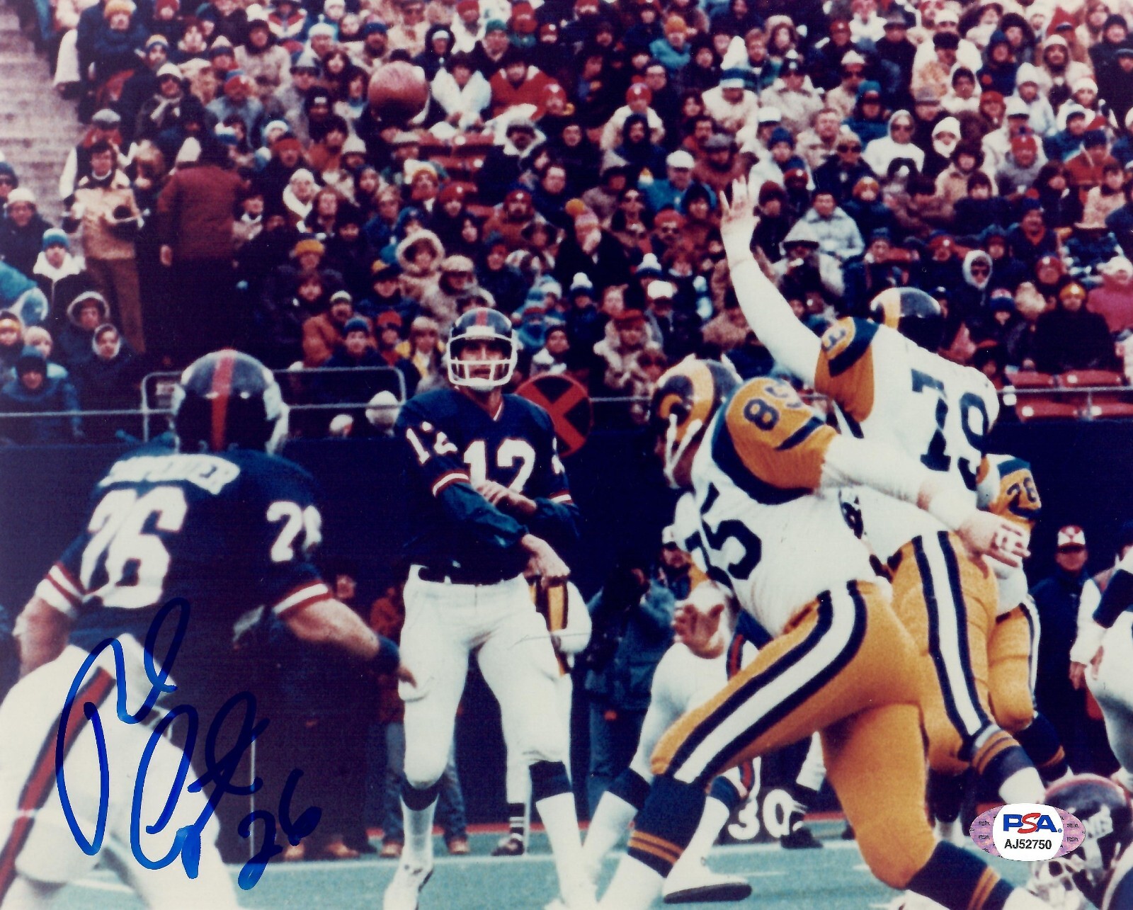 Rob Carpenter autographed signed 8x10 photo NFL New York Giants PSA COA ...