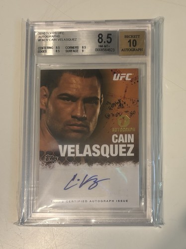 Cain Velasquez 2010 Topps UFC Round 4 1st Autograph BGS 8.5 | eBay