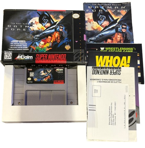 Batman Forever Super Nintendo SNES Complete in Box W/ Instructions ...