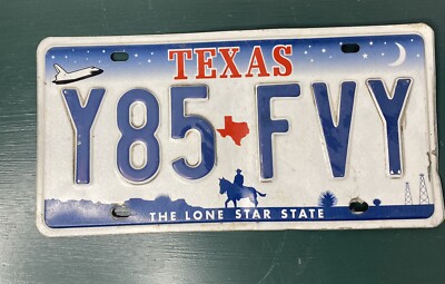 2000 Texas Space Shuttle License plate Y85 FVY | eBay
