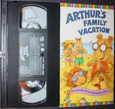 ARTHUR'S FAMILY VACATION (vhs) Arthur, D.W., Grandpa Dave. VG. Rare ...