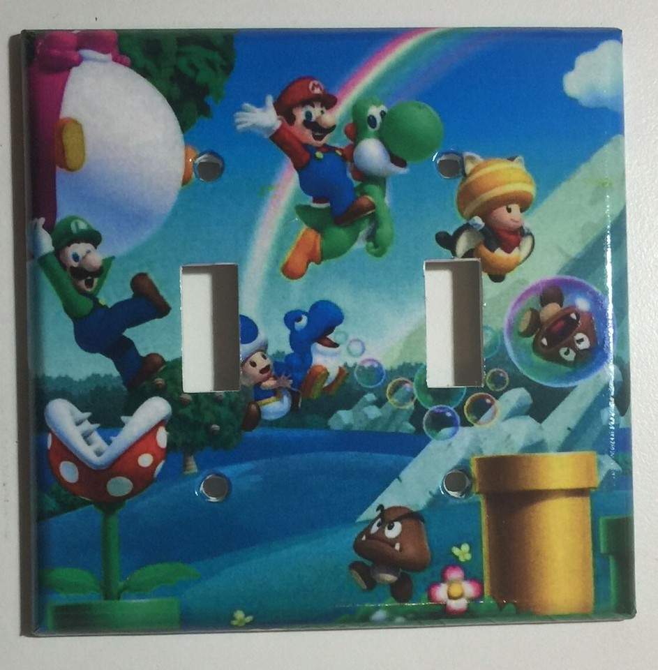 Super Mario Bro Light Switch Power Duplex Outlet Wall Plate Cover Home ...