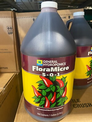 General Hydroponics FloraMicro 1 Gallon -flora gro micro series GH ...