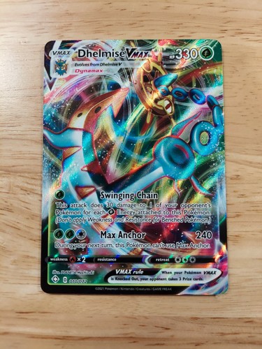 Dhelmise Vmax 010/072 Shining Fates- NM Ultra Rare Full Art Pokemon ...