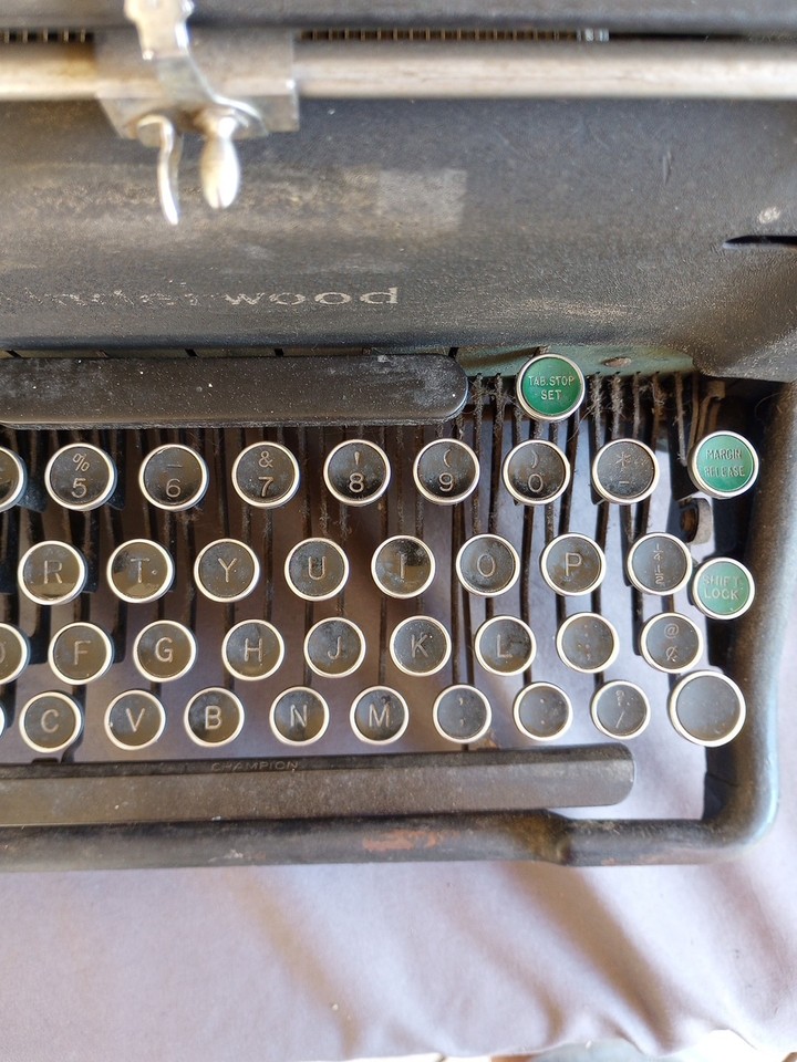Rare Vintage 1941 Underwood S Model Tabletop Typewriter Black Parts Or ...