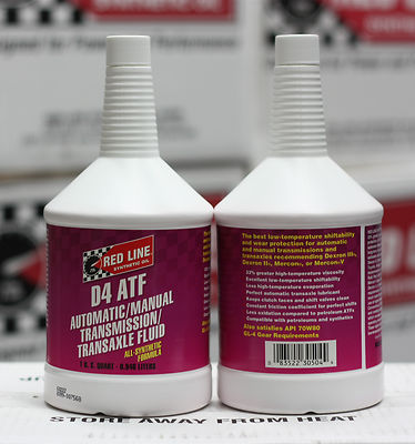 Redline D4 Synthetic ATF 1-Quart 0.946 Liter | eBay