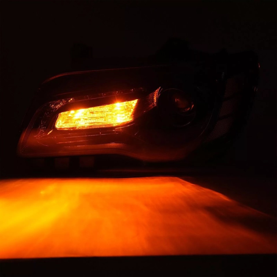 Pairs For 2011-2023 Chrysler 300 Headlights LED DRL Projector Black ...