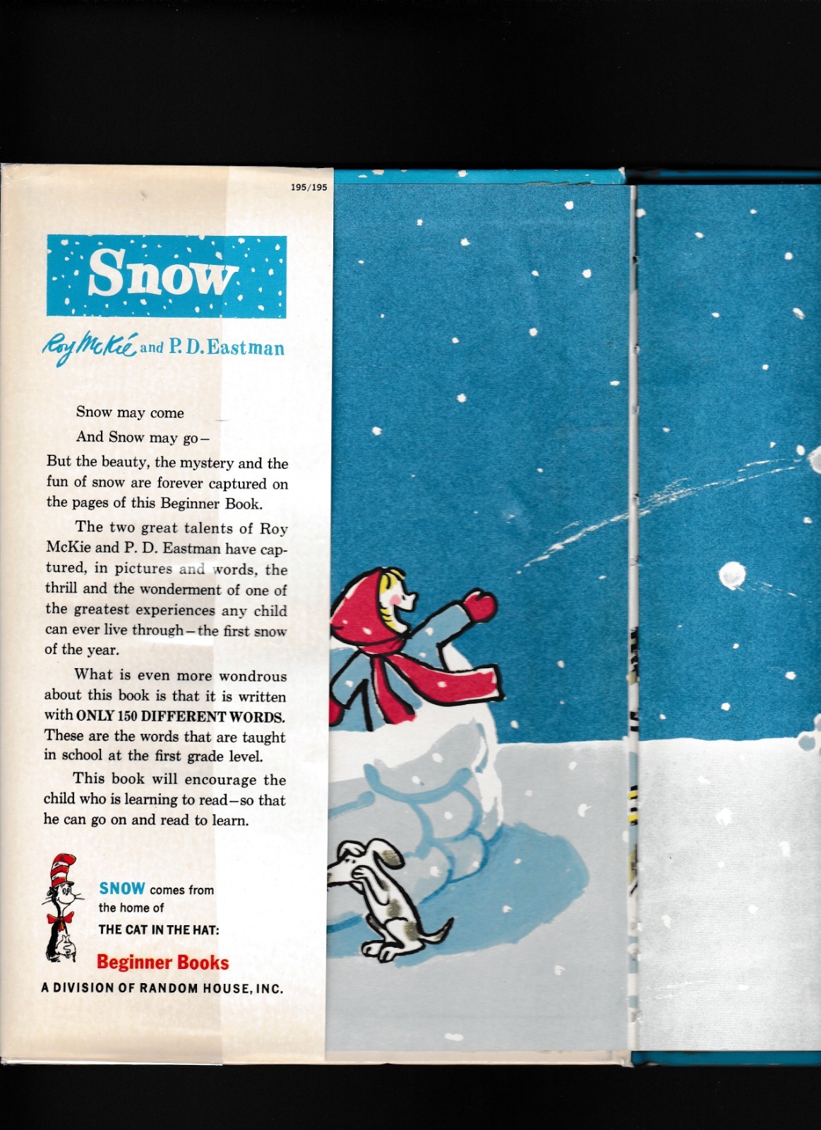 Snow---Roy McKie & P. D. Eastman---hc/dj---1962---Beginner Books | eBay