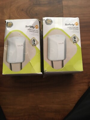 Safety 1st Outlet Cover with Cord Shortener for Baby Proofing- 2 pack ...