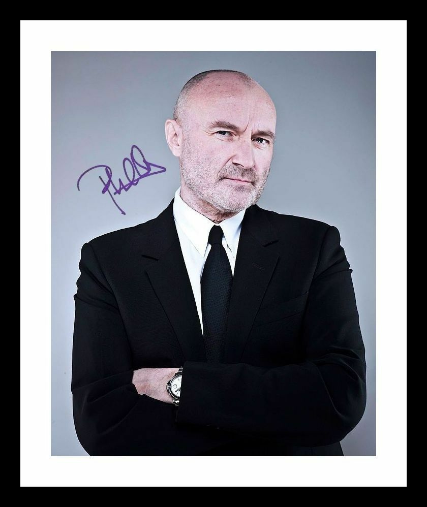 Phil Collins Autograph Signed & Framed Photo | eBay
