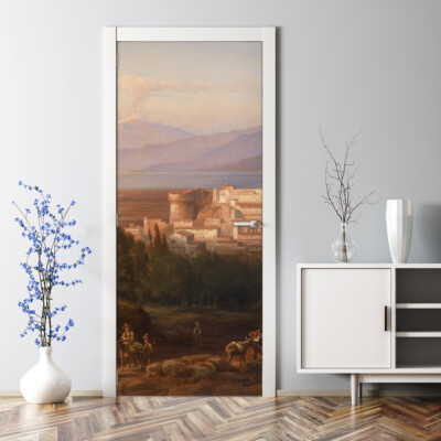 Calabria Landscape Decal Art wall decor Peel and Stick Door Wrap Bubble ...