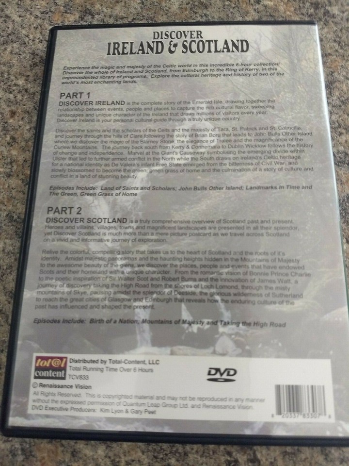 Discover Ireland & Scotland DVD 820337833078| eBay