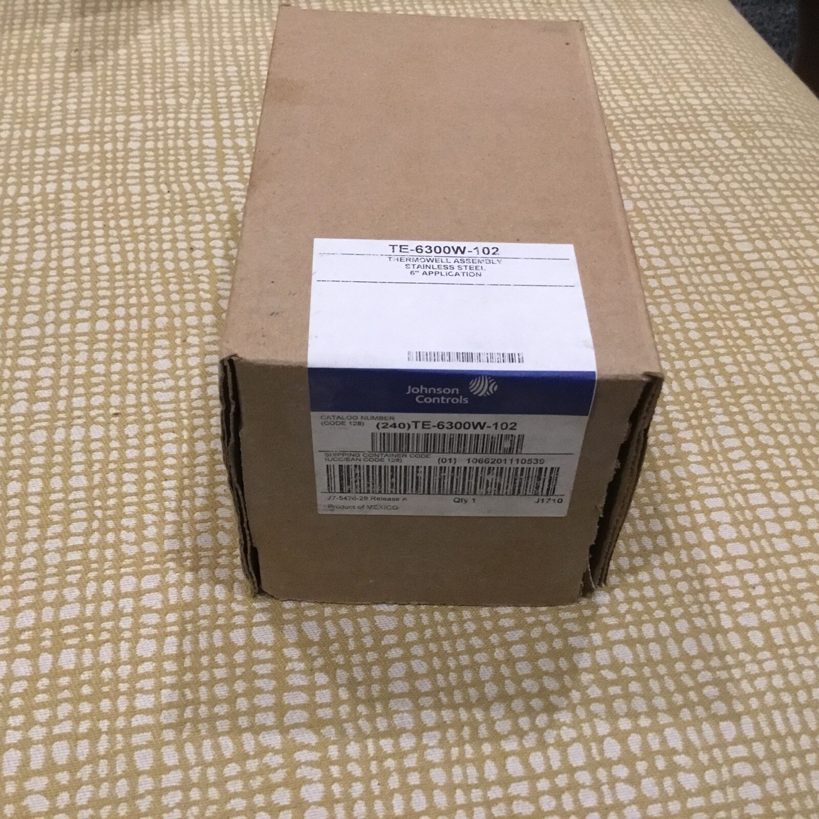 Johnson Controls Te-6300W-102 Thermowell Assembly 6” LOT OF 4 | eBay