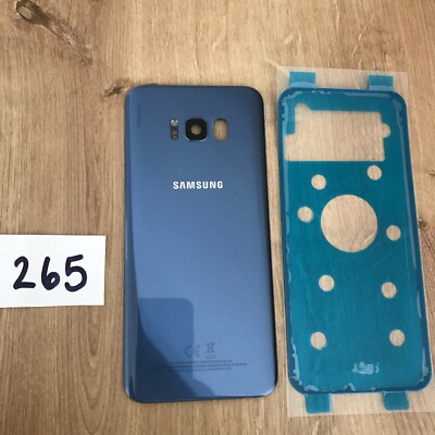 Samsung Galaxy S8+ (S8 Plus) G955 Back Glass/Rear Cover & Adhesive Blue ...