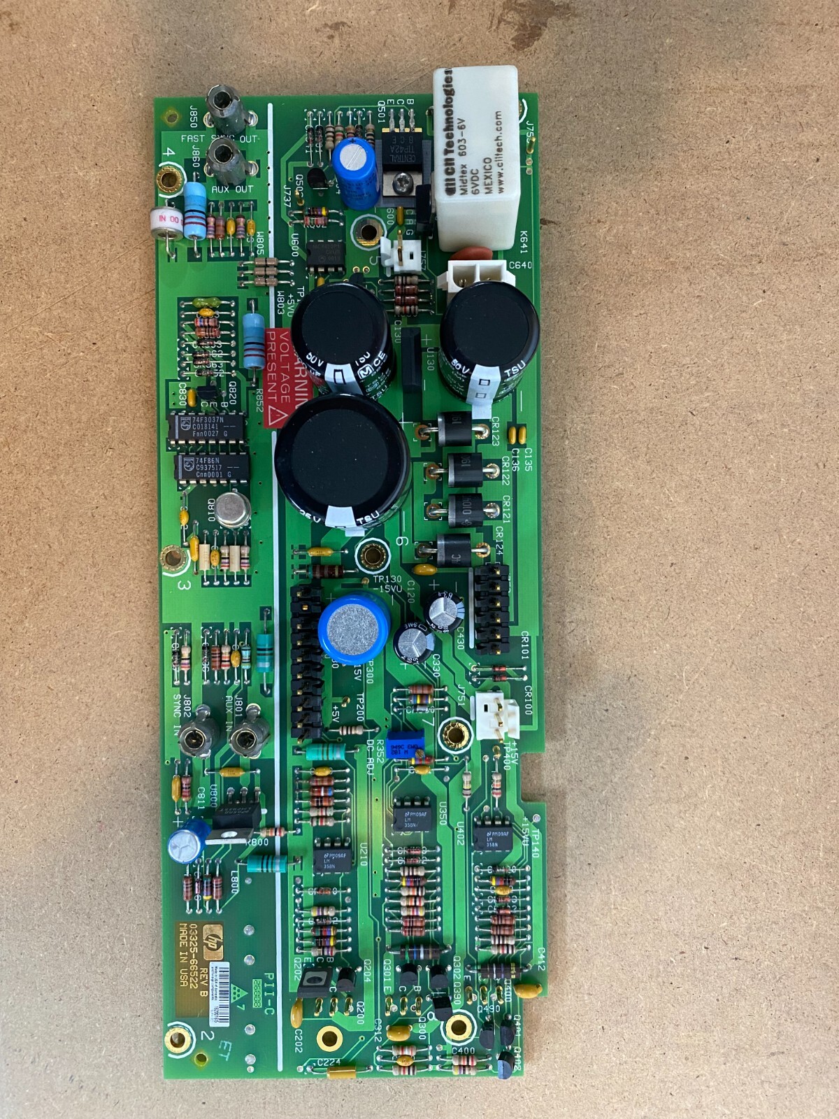 HP 3325B power supply board 03325-66522 Rev B 88809F WORKING | eBay