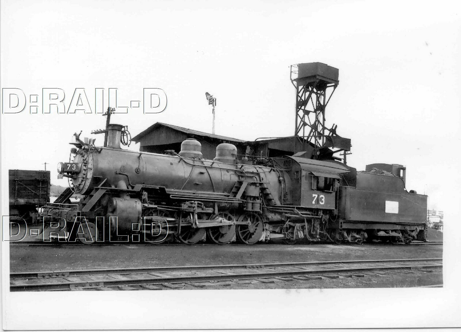 9DD122 RP 1953/00s MIDLAND VALLEY RAILROAD 2-8-2 LOCO #73 WICHITA KS | eBay
