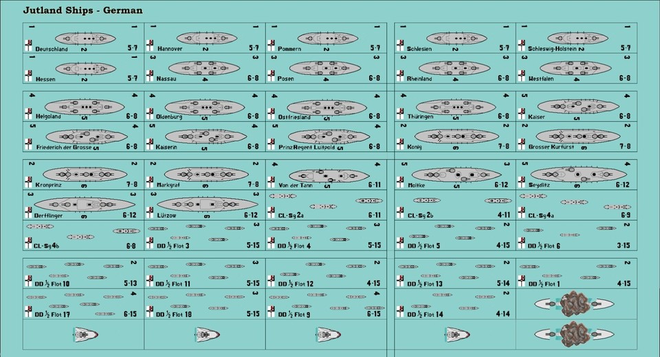 Jutland (’67) Replacement Ship Counters | eBay