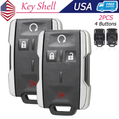 2 For 2014 2015 2016 2017 2018 Chevy Silverado Remote Key Fob Case ...