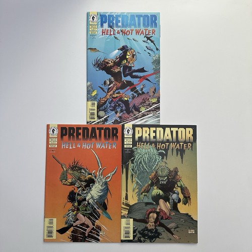 Dark Horse Comics Predator Hell and Hot Water #1 2 3 Complete 1-3 ...