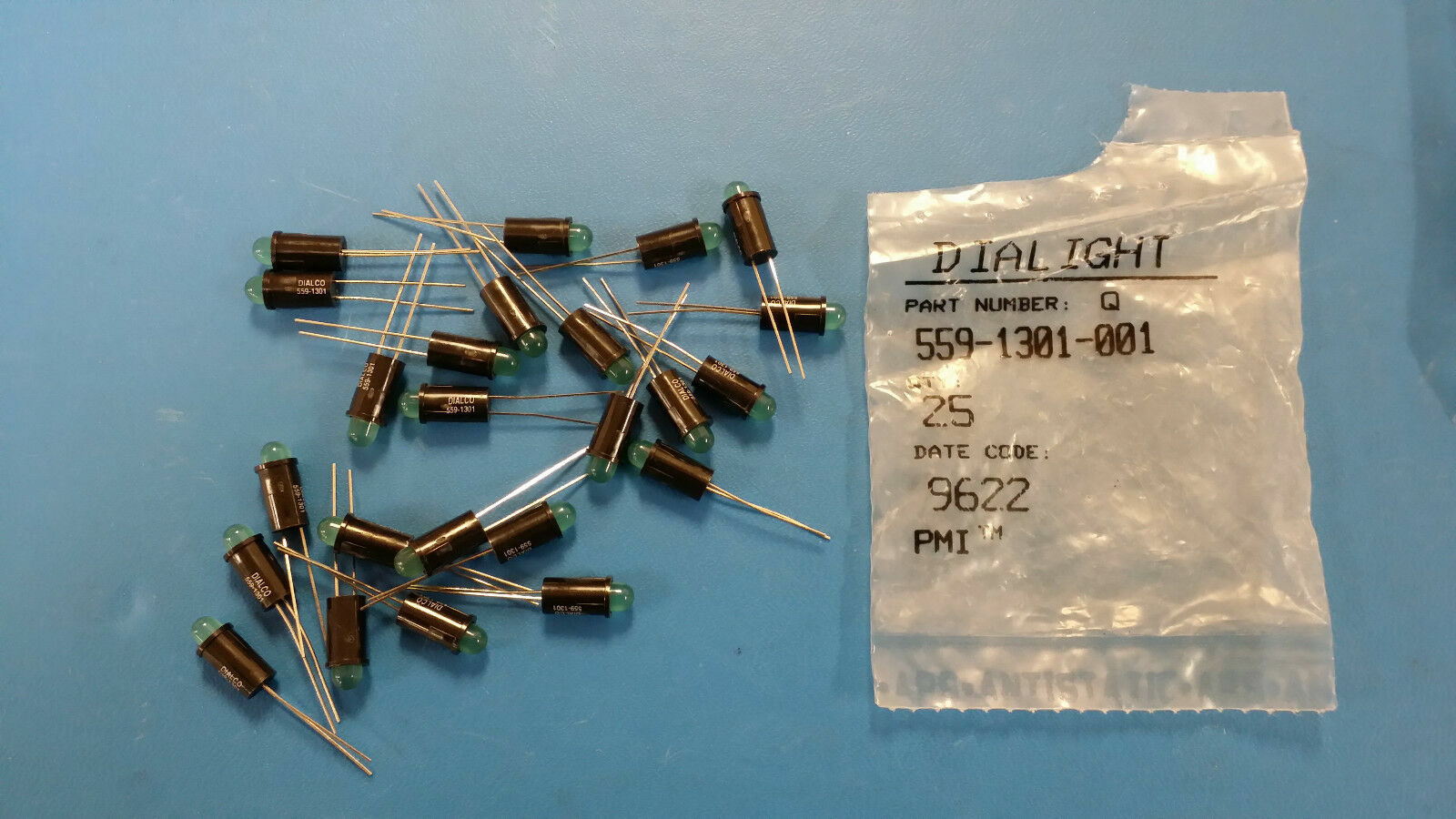 (5 PCS) 559-1301-001 DIALIGHT LED Uni-Color Green 565nm 2-Pin | eBay