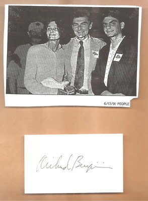 RICHARD BENJAMIN AUTOGRAPHED/SIGNED 3X5 CARD | eBay
