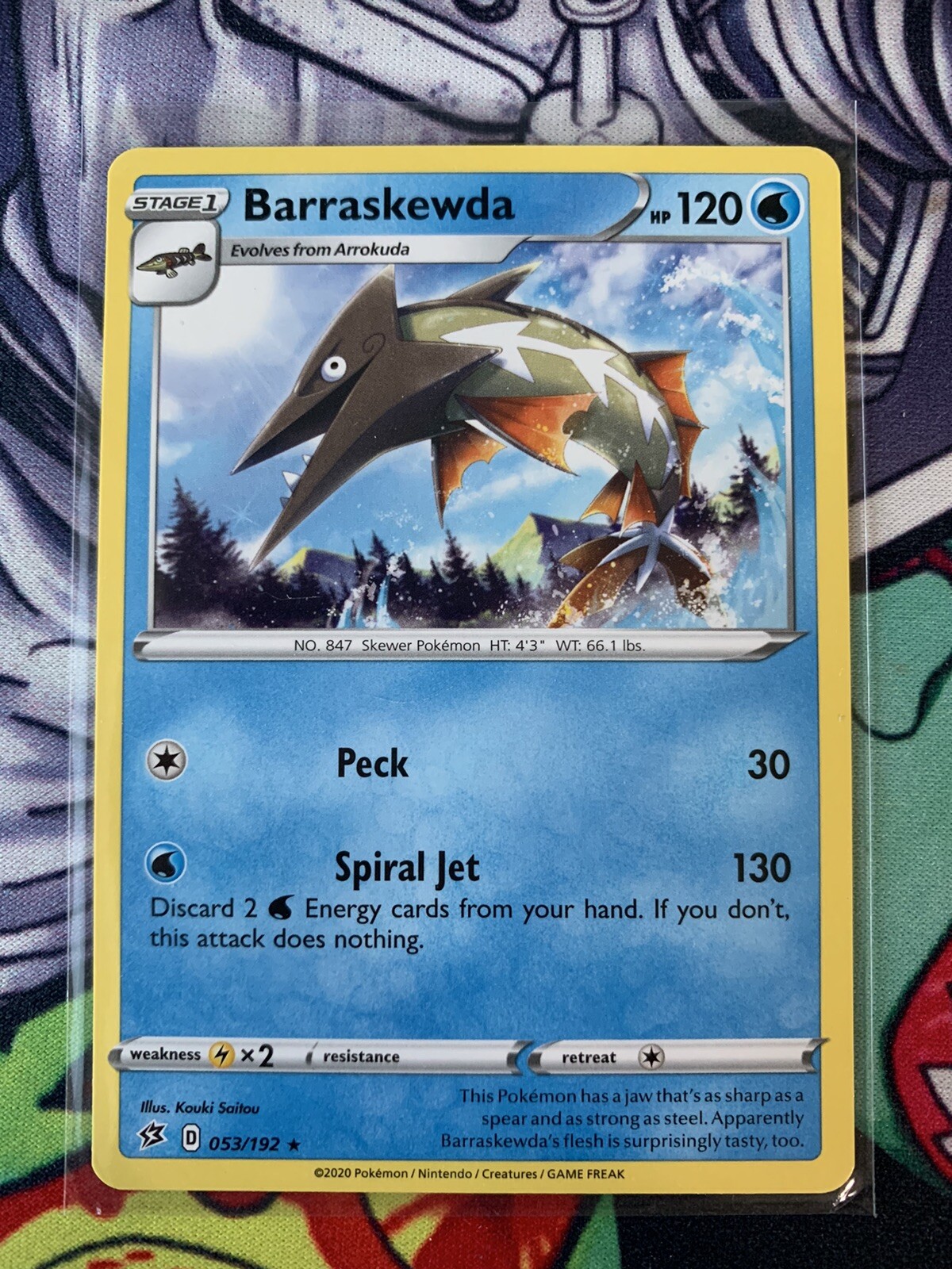Barraskewda - 053/192 - Rebel Clash - S&S - Rare - Pokémon TCG Card ...
