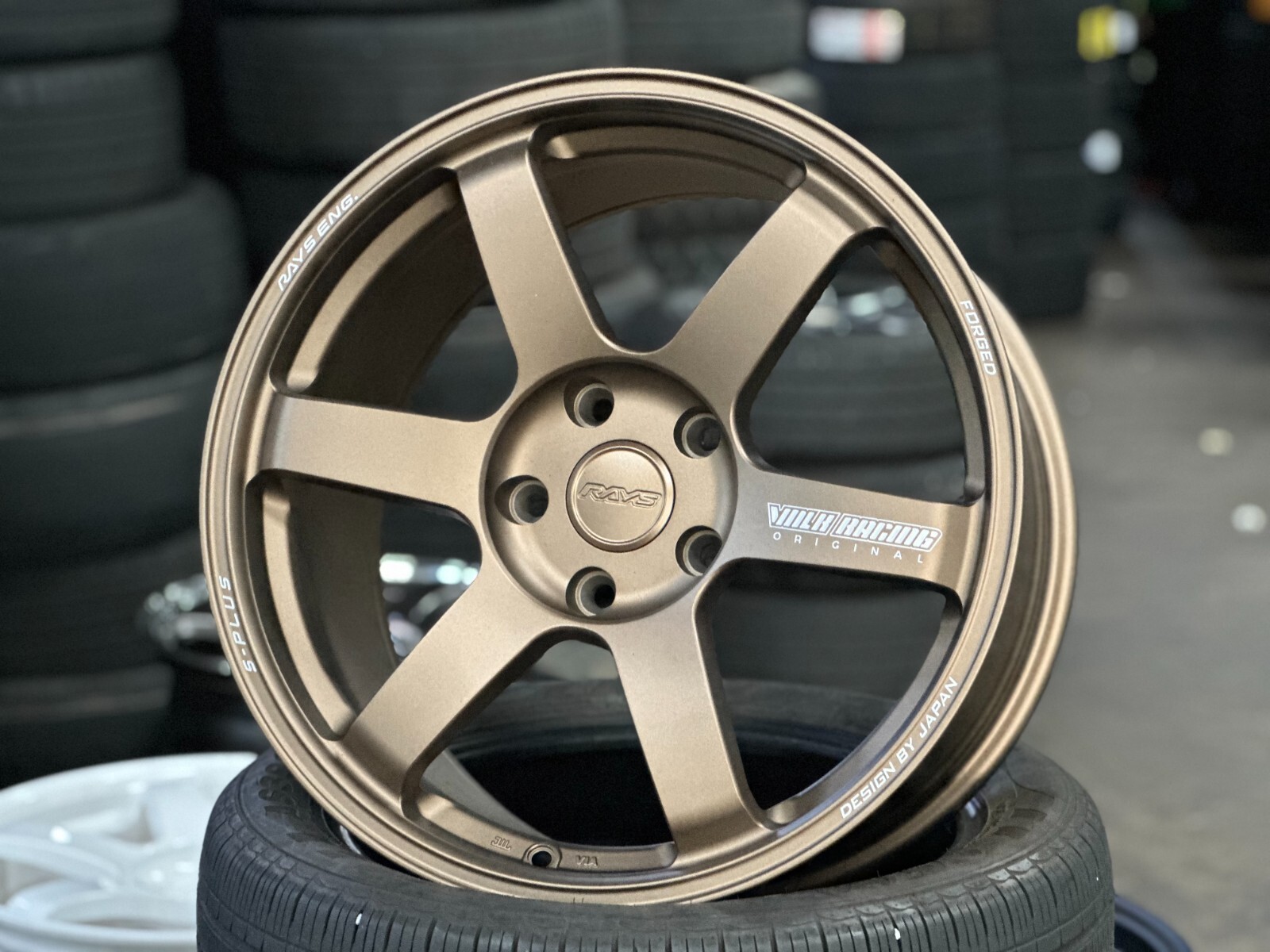 New 18x9.5 ET44 5x120 AOW TE37 SAGA S Plus BRONZE Wheel CIVIC TYPE R ...