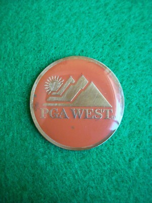 PGA West Golf Resort Ball Marker Metal Enamel Putting Coin La Quinta ...