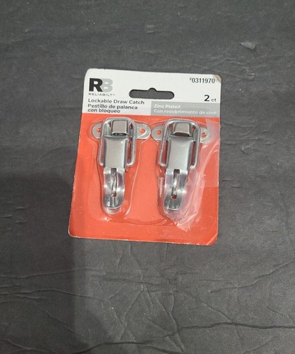 Reliabilt Zinc Plated Lockable Draw Catch Latch 2 Pack New | eBay