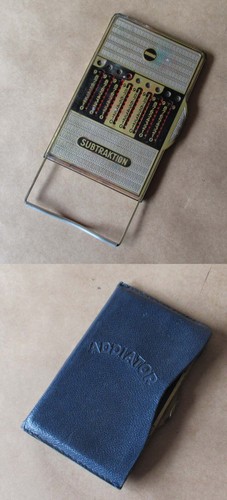 ANTIQUE GERMAN MECHANICAL CALCULATOR SLIDE ADDER ADDIATOR/SUBTRACTOR ...